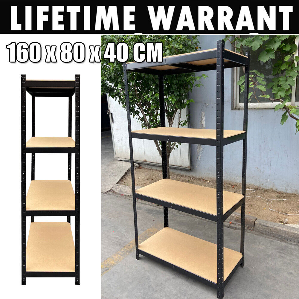 4 Tier Shelf Shelving Racking Heavy Duty Industrial Garage Storage ...
