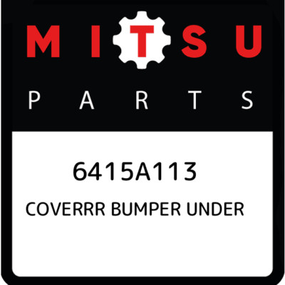6415A113 Mitsubishi Coverrr bumper under 6415A113, New Genuine OEM Part ...