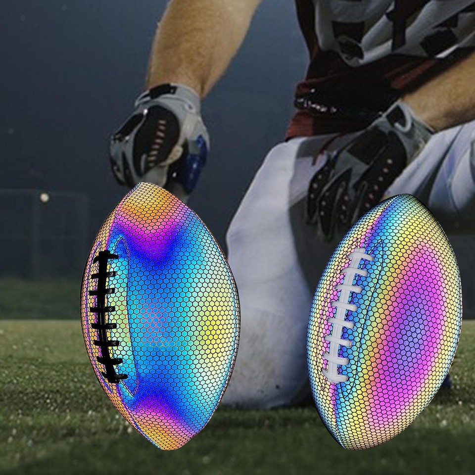Glowing Rugby Ball Portable Light up Rugby Ball for Equipment Playing ...