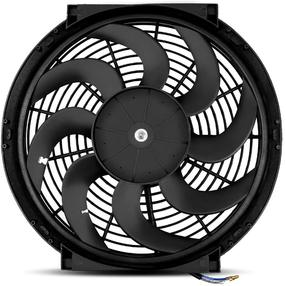 14 Inch 130W 12V Electric Automotive Engine Radiator Cooling Fan Kit ...