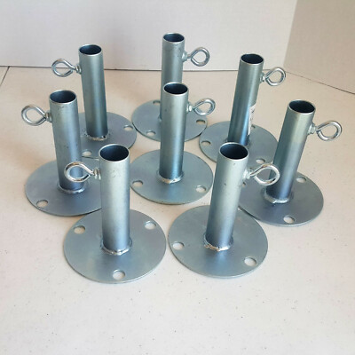 8pc Foot pads 1 5/8" Heavy Duty Fitting Canopy Carport Patio Gazebo ...