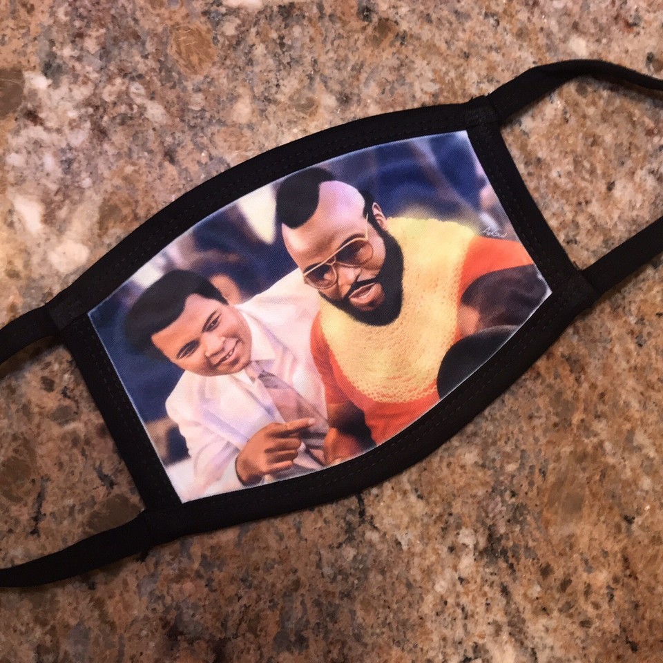Mr T The A Team Muhammad Ali Face Mask Reusable Washable Double Layer ...