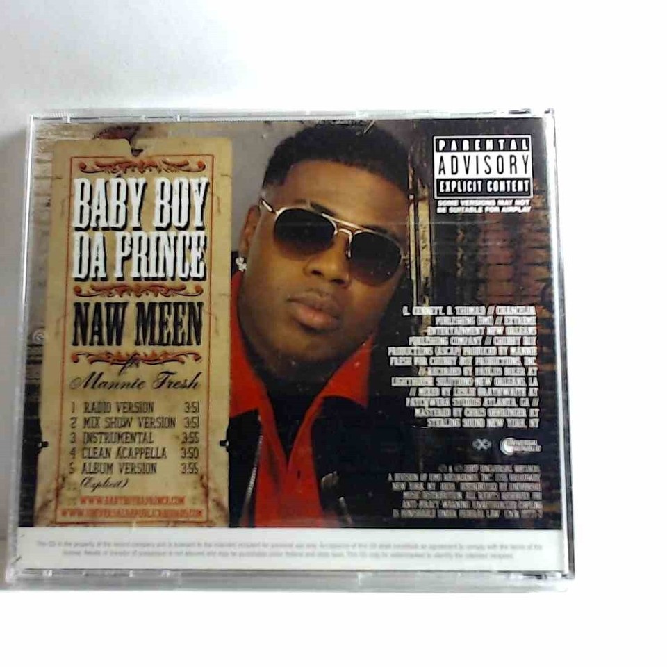 Baby Boy Da Prince – Naw Meen (CD, Promo, US, 2007, Universal Republic ...