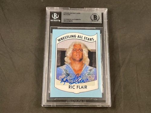 RIC FLAIR 1982 WRESTLING ALL-STARS #27 REPRINT BECKETT AUTHENTIC ...