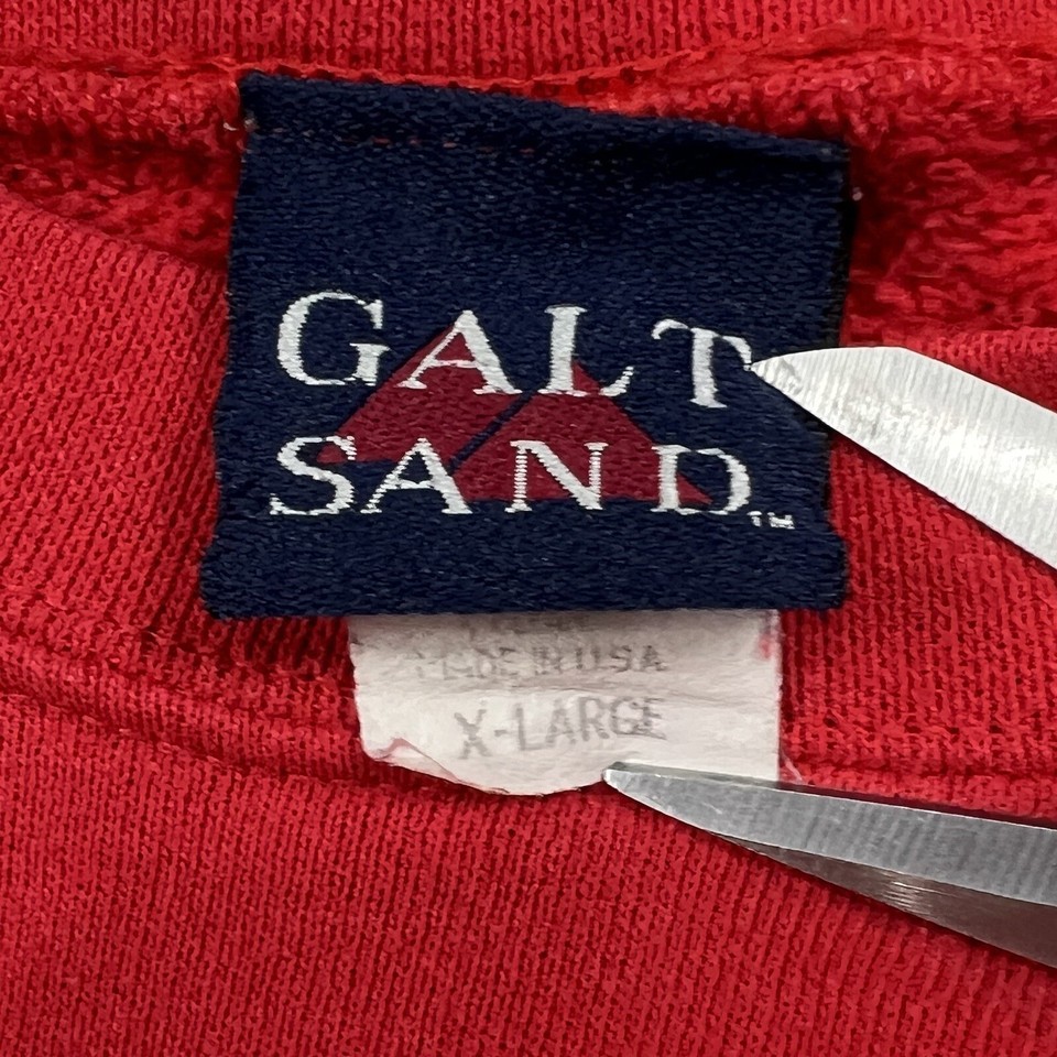 Vintage Galt Sand Starter Sweatshirt Mens Size XL Red Pullover Made In ...