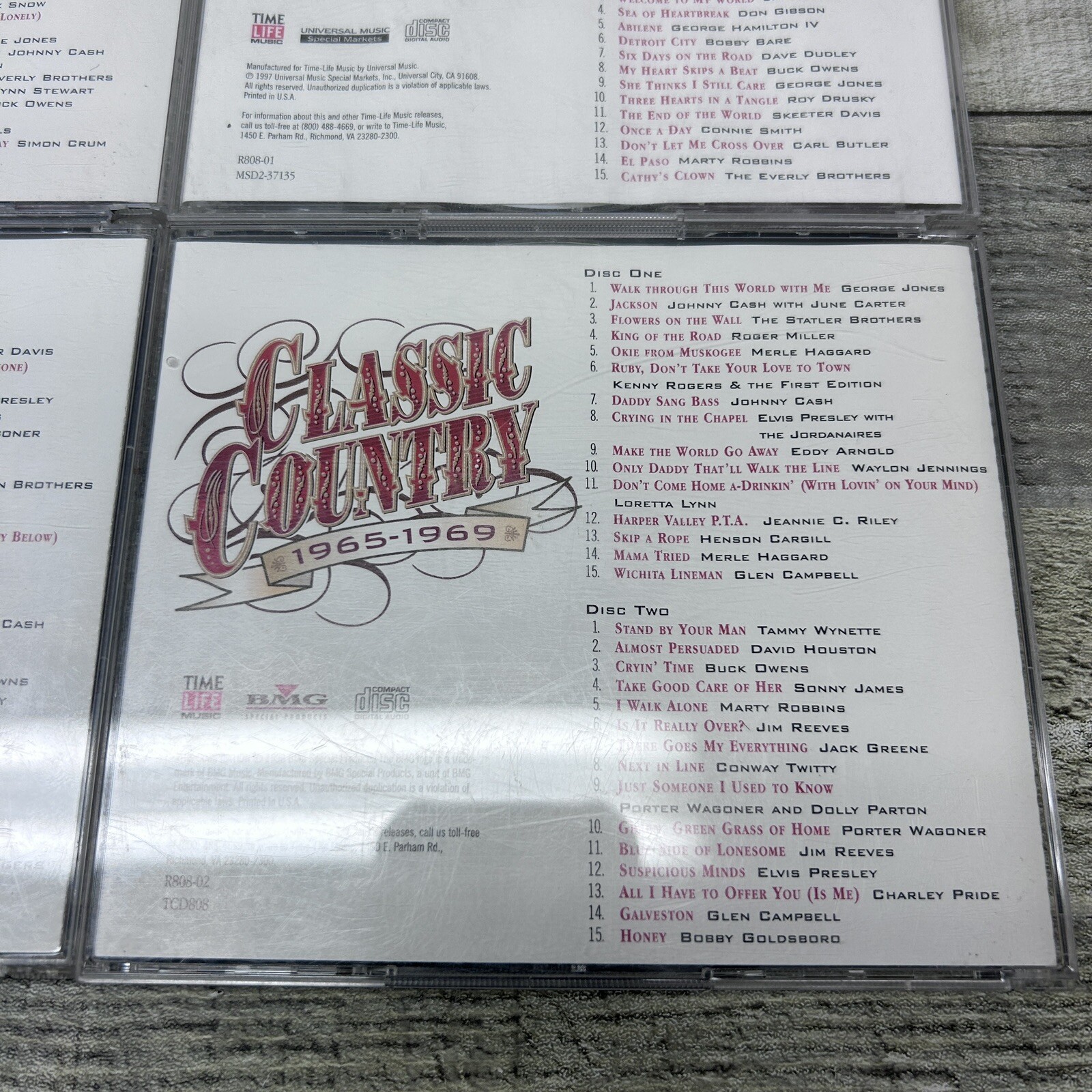 Time Life Classic Country CD Lot Of 4: 50’s Treasures, 1958-63, 1960-64 ...