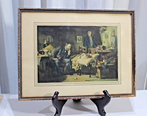 Vintage Framed Print “The Doctor “ by Luke Fildes 1891 Medical ...