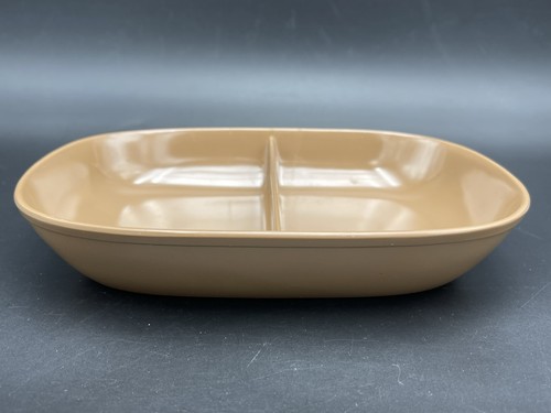 VTG Melmac Brown Divided 8.5" Rectangle Serving Dish Made USA Retro ...