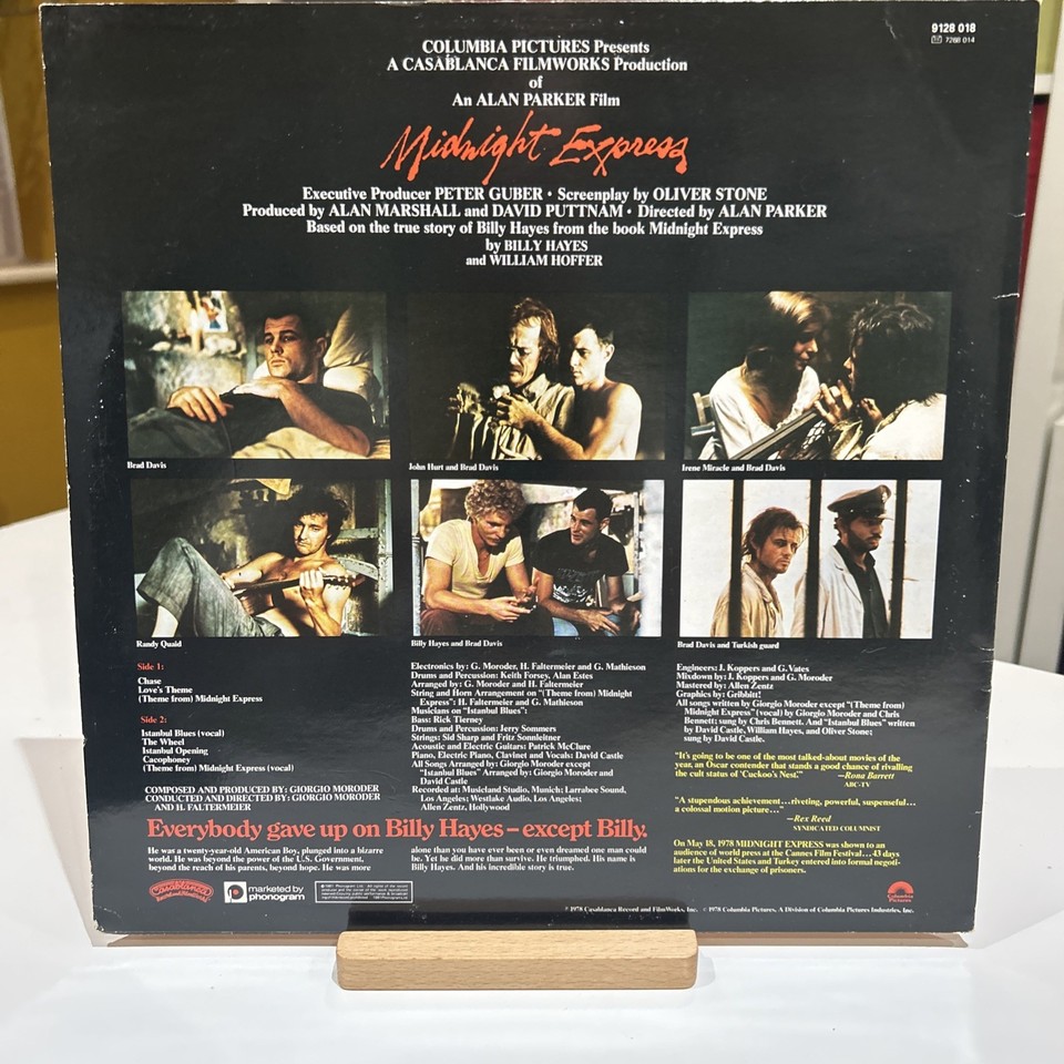 MIDNIGHT EXPRESS soundtrack Giorgio Moroder Vinyl LP 1978 Casablanca EX ...
