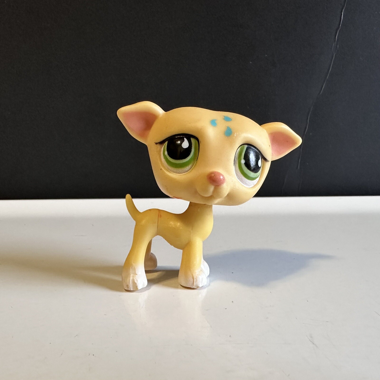Hasbro LPS Littlest Pet Shop #875 Yellow Greyhound Puppy Dog Figure | eBay