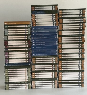 NEW Lot of 38 THE GREAT COURSES DVD & Guidebooks - Science Math History ...