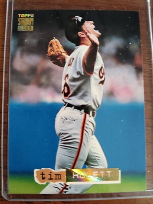 TIM HULETT BALTIMORE ORIOLES 1994 TOPPS STADIUM CLUB BASEBALL CARD #430 ...