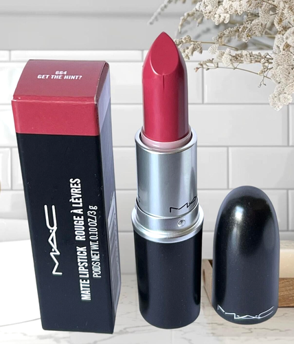 MAC MATTE LIPSTICK 664 GET THE HINT? 0.10oz / 3g NEW IN BOX RARE | eBay