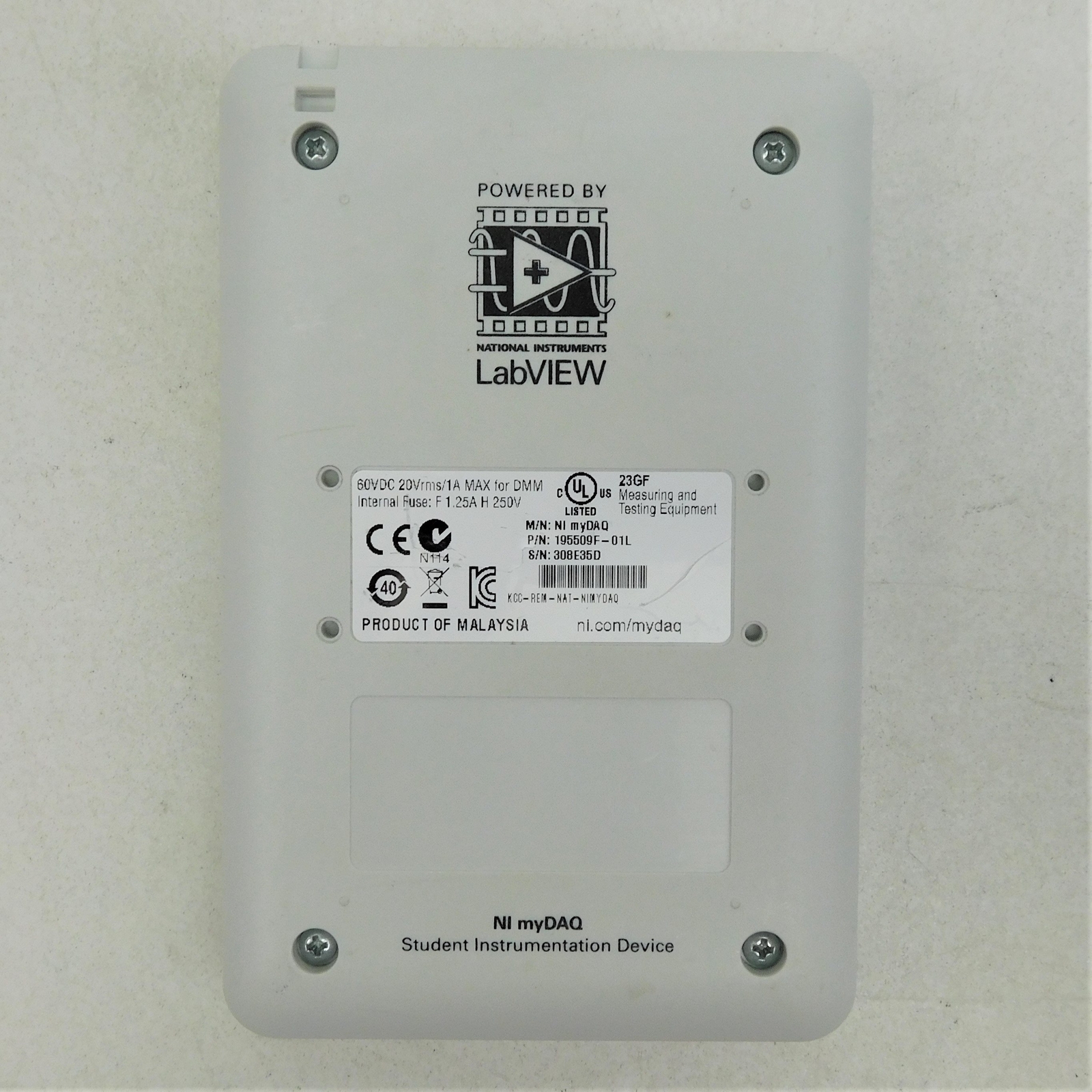 National Instruments Ni myDAQ Student Instrumentation Device 195509F01L ...