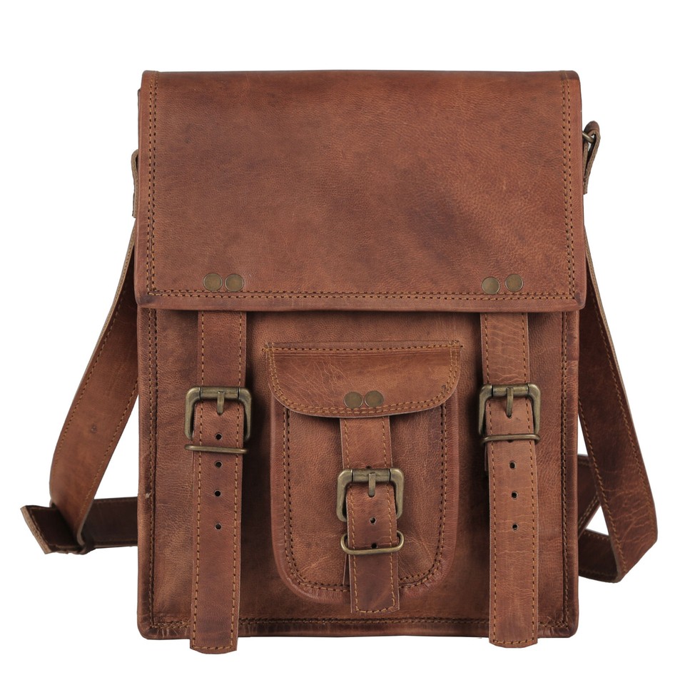 Handmade Leather Sturdy Leather satchel Ipad Messenger Bag for men and ...