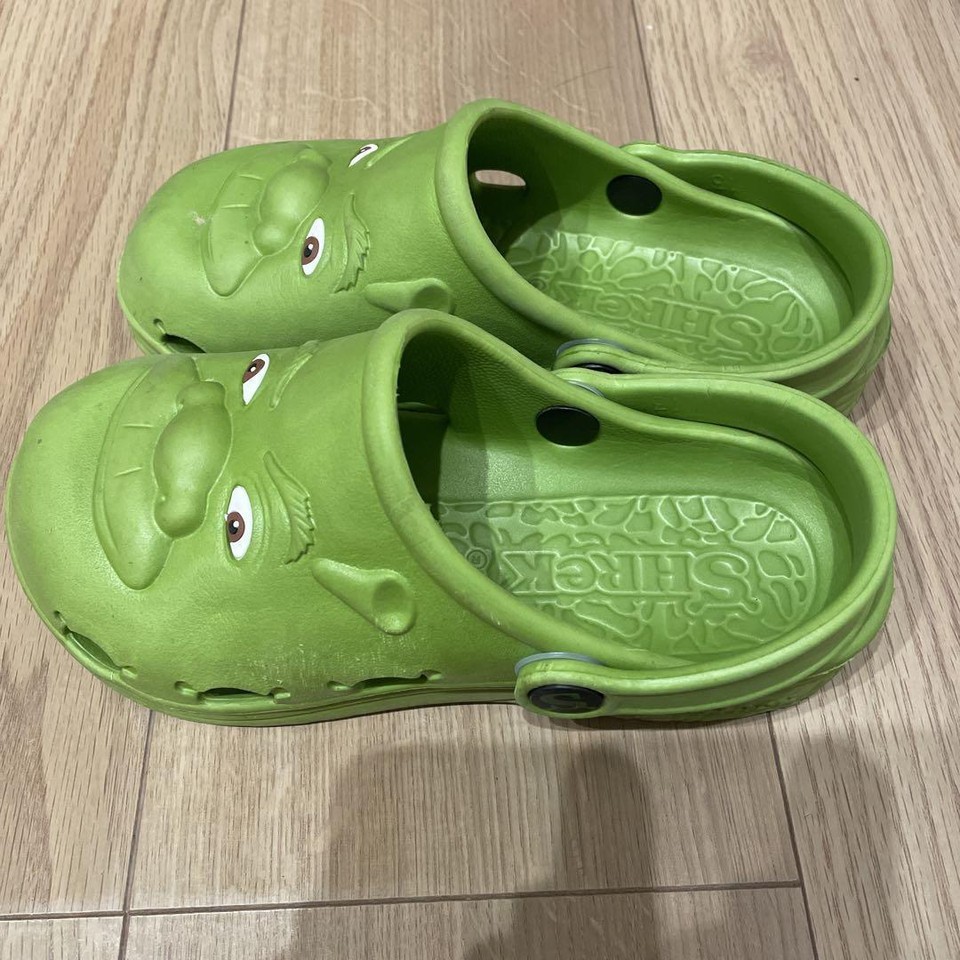 Shrek Crocs Sandals 20cm Used | eBay