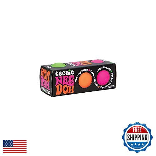 Schylling NeeDoh Teenie - Sensory Fidget Toy - 3 Mini Groovy Globs in ...