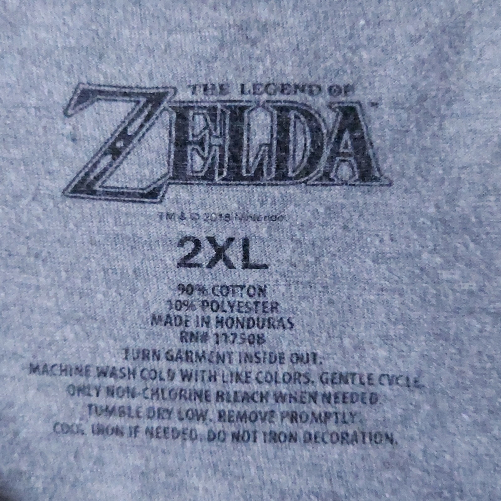 The Legend of Zelda 2018 Gray Short Sleeve T-shirt Wo… - Gem