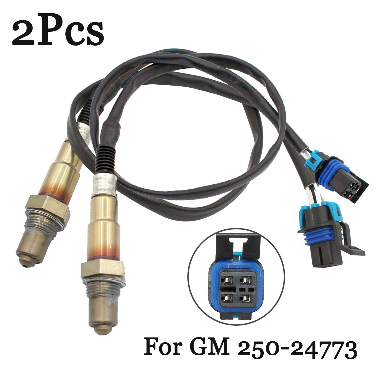 Set 2 NEW O2 02 Oxygen Sensor Engine Exhaust Direct Fits For GM 250 ...