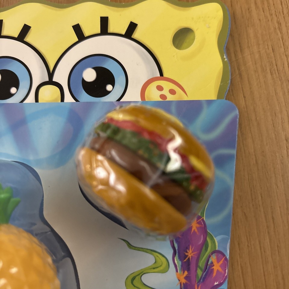 Spongebob Squarepants - 2 Flavored Lip Balms Set - Pineapple & Crabby ...