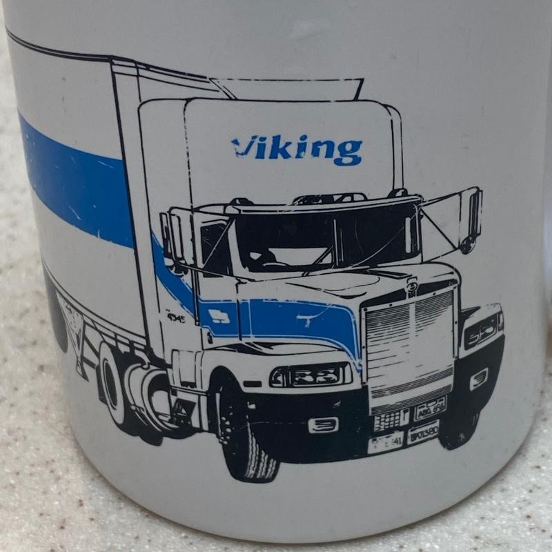 Viking Freight System Trucking Mug 3 Trailers Triples Cup White | eBay