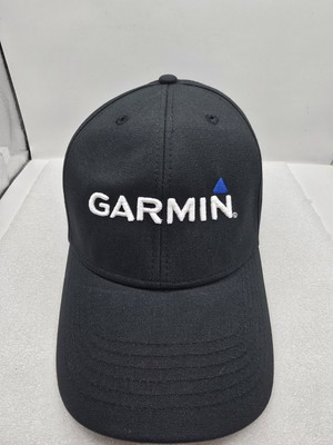 Garmin Fushing Black Hat Adjustable Adult Size OS Hat Baseball Cap Dad ...