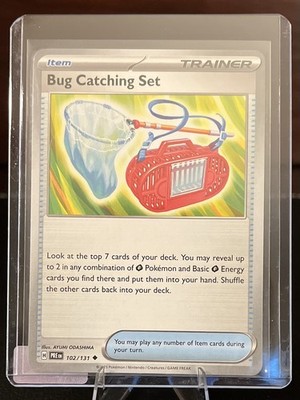 Bug Catching Set 102/131 SV Prismatic Evolutions Uncommon Trainer LP ...