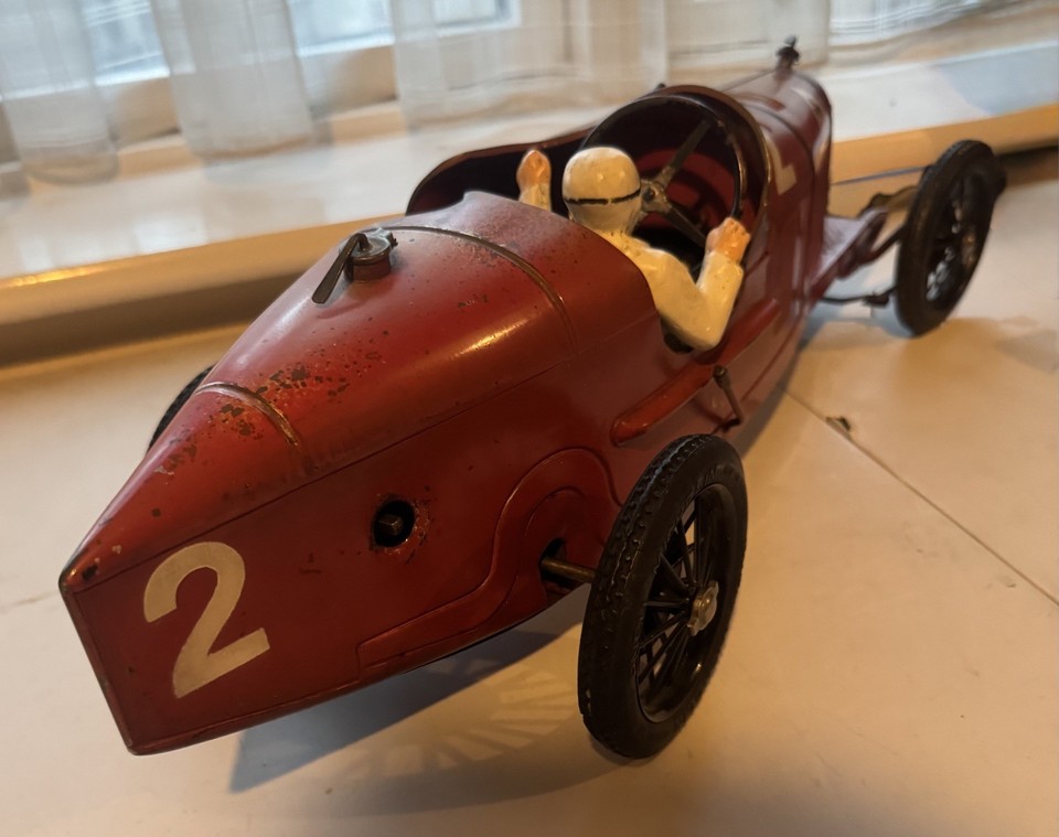 Alfa Romeo P2 Red Number 2 Green Clover Vintage Tinplate Race Car CIJ ...