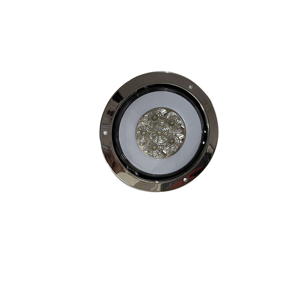 6PCS 4 Inch Round LED Tail Lights 12V for Trailer Truck Stop Turn Brake ...