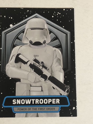 Star Wars Power Of First Order Trading Card #FO4 Snowtrooper | eBay