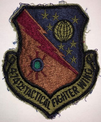 Post Vietnam War USAF US Air Force 474th Tactical Fighter Wing Patch | eBay