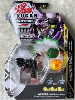 New Bakugan Evolutions Warrior Whale Nano Fury & Sledge Platinum Power ...