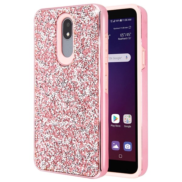 LG K30 2019 / X320 - Hard Hybrid Armor Case Rose Gold Pink Diamond ...