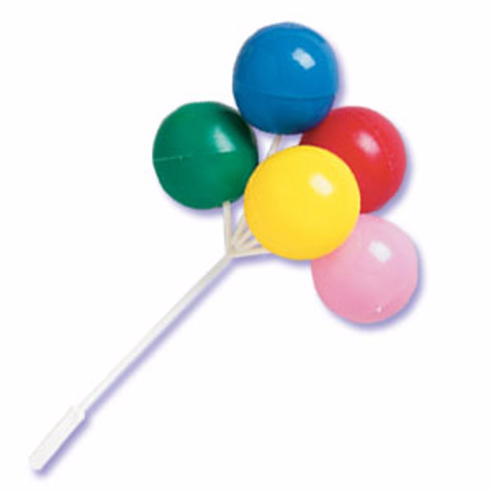 12 bunches mini plastic balloons sticks picks cup cake birthday ...