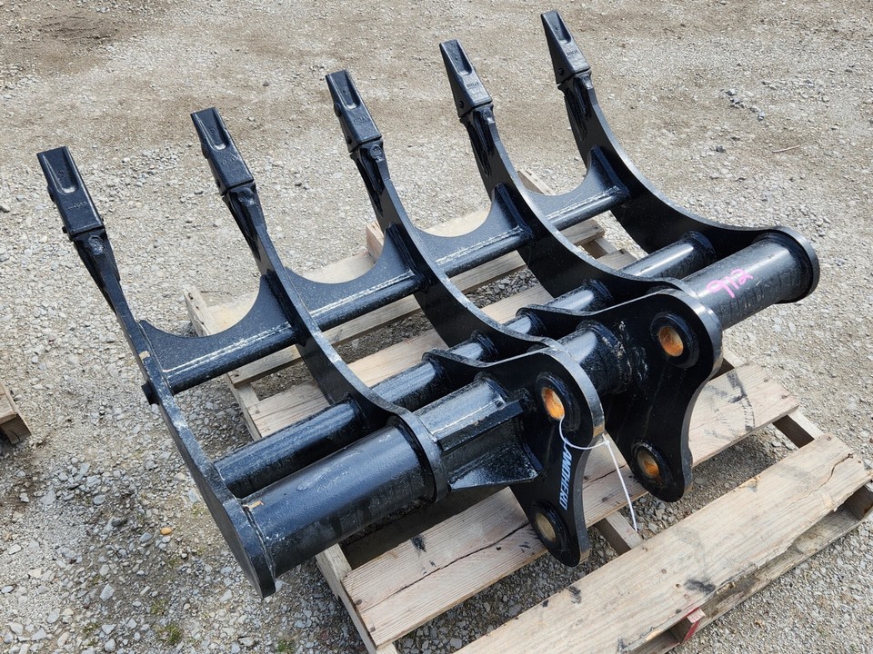 CAT 307 308 309 Excavator 48" HD Root Rake Site Cleanup Tree Clearing ...