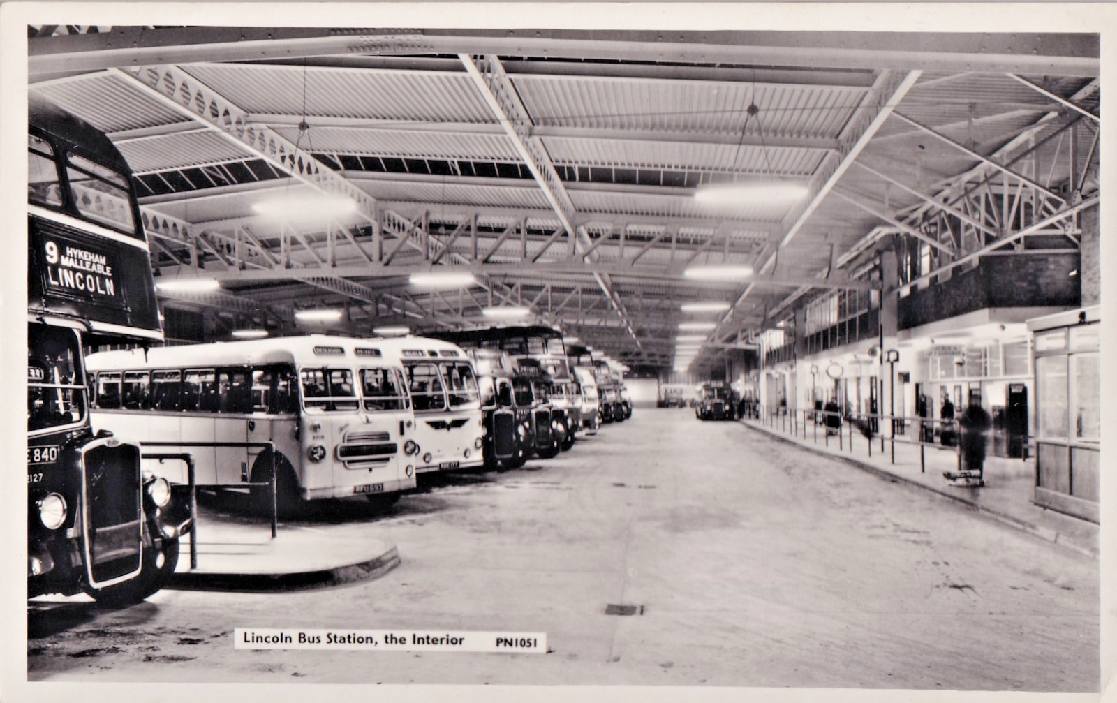 EIK Vintage Postcard, The Interior, Lincoln Bus Station | eBay