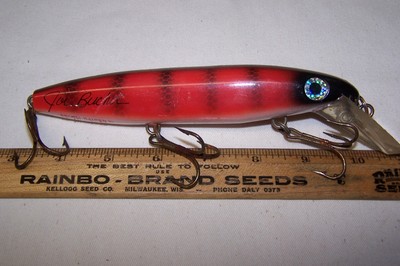 Vintage Wisconsin Musky Fishing Lure. Bucher Depth Raider / Signed ...