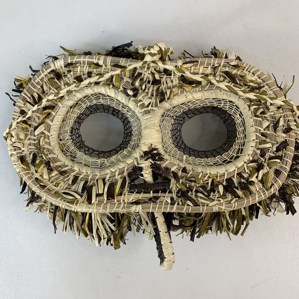 Lot. Of 4 Hand Woven Owl Masks Wounaan & Emberá Panama Indigenous ...