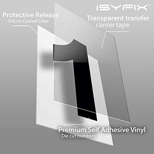 6Pk 6Inch Number 1(One) Vinyl Stickers Adhesive Number Decals for ...