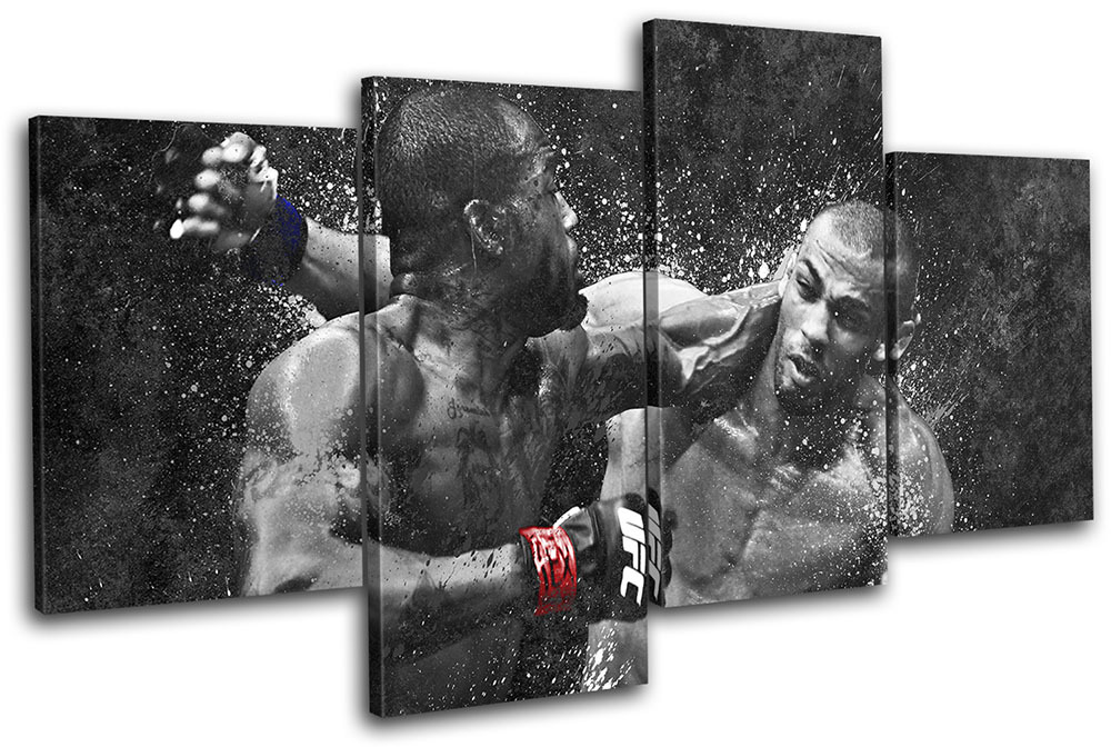 Edson Barboza UFC MMA Grunge Sports MULTI CANVAS WALL ART Picture Print ...