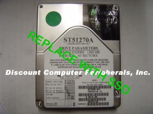 This SSD CF 2GB 3.5" 40 PIN IDE Card Replaces Worn Out Seagate ST51270A ...