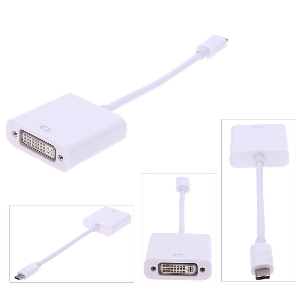 Type C USB 3.1 Male to DVI 1080P Portable Extended Power Adapter Cable ...