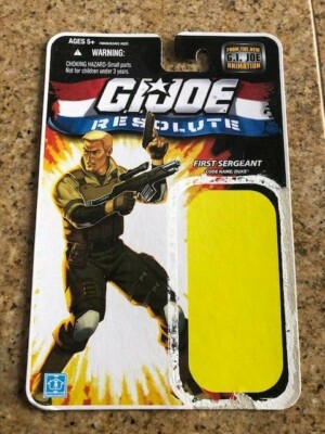 G.I. Joe 25th Cobra RESOLUTE RESOLUTE DUKE FIRST SER FULL CARD BACK ...