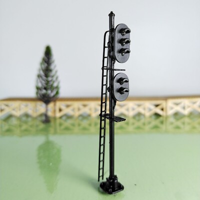 1 x HO scale model railroad 2 heads 2 + 3 aspects block signal LED made ...