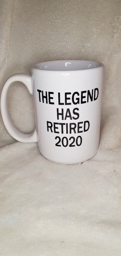 The Legend Has Retired 2020 Coworker Farewell Retirement Gift Ceramic ...