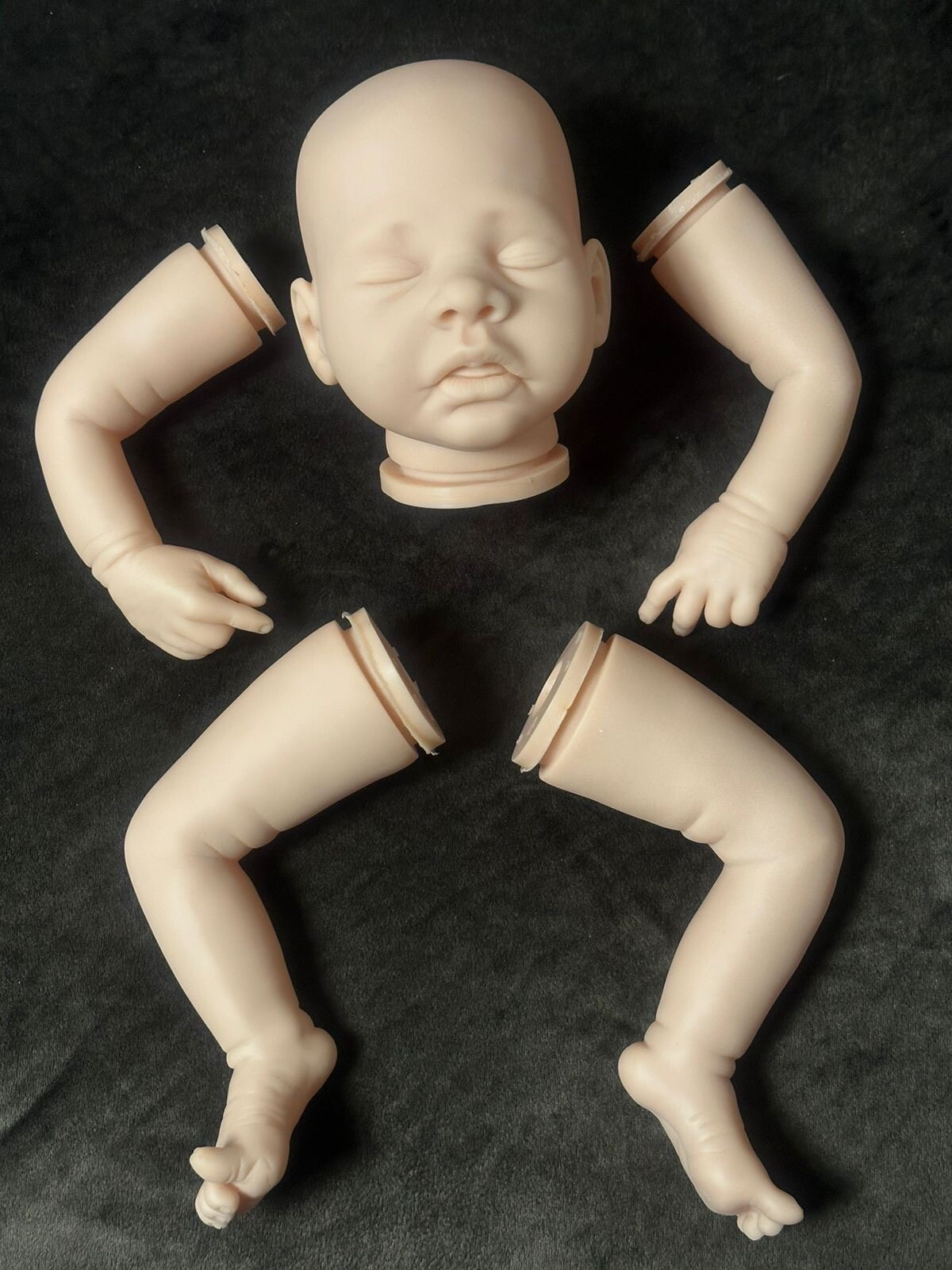 RARE DIY Reborn Realistic Baby Dolls Kits Vinyl Silicone Unpainted Full ...