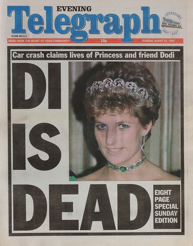NORTHANTS EVENING TELEGRAPH NEWSPAPER 31 AUG 1997 PRINCESS DIANA DEAD ...