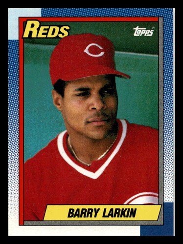 1990 Topps Barry Larkin #10 HOF Cincinnati Reds Centered Mint | eBay
