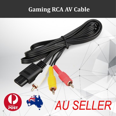 Audio Video GC RCA AV Cable for Super Nintendo, Original N64, Gamecube ...