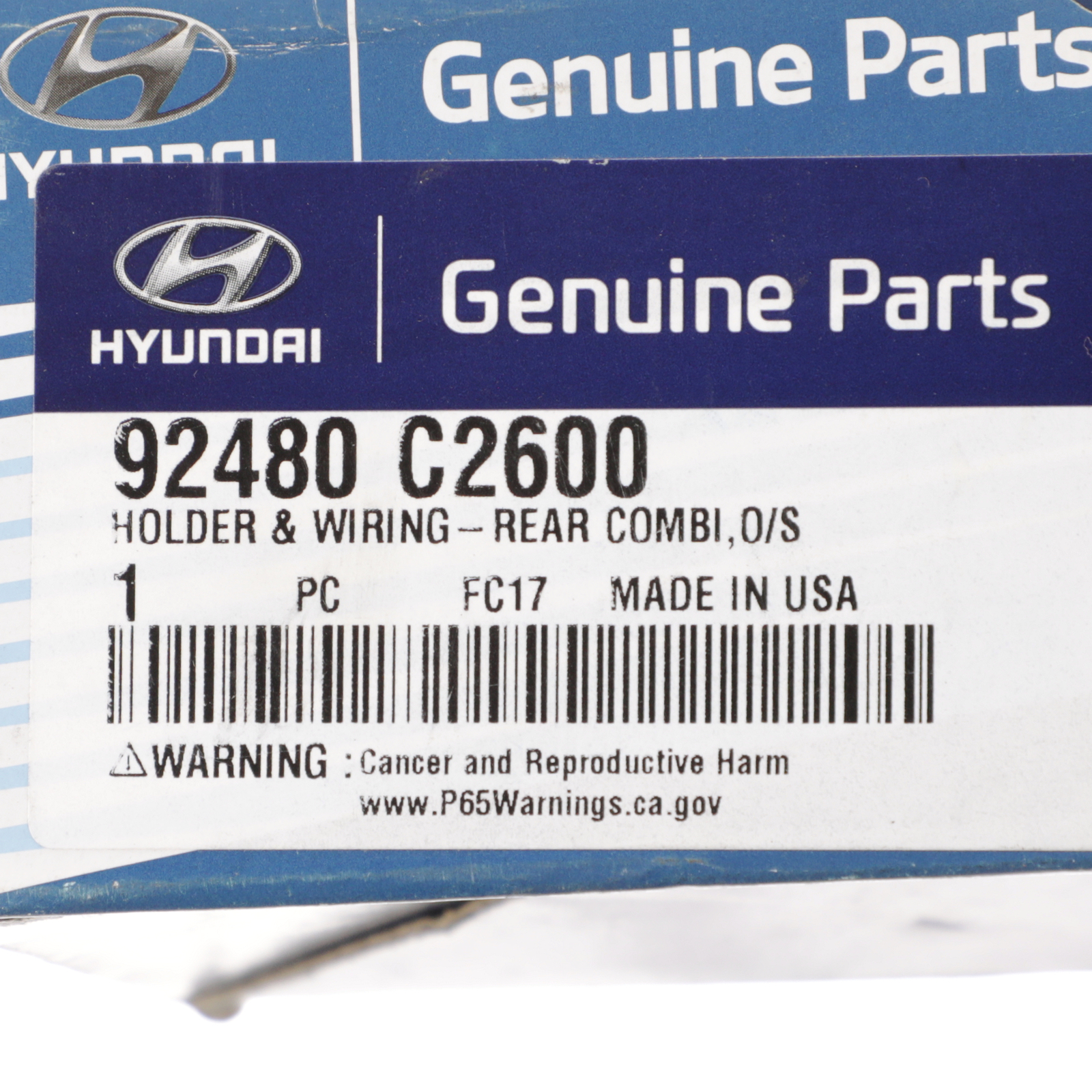 OEM+Tail+Lamp+Socket+%26+Wiring+92480C2600+for+Hyundai+Sonata+2018-2019 ...